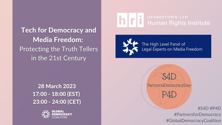 Tech for Democracy and Media Freedom: Protecting the Truth Tellers in ...