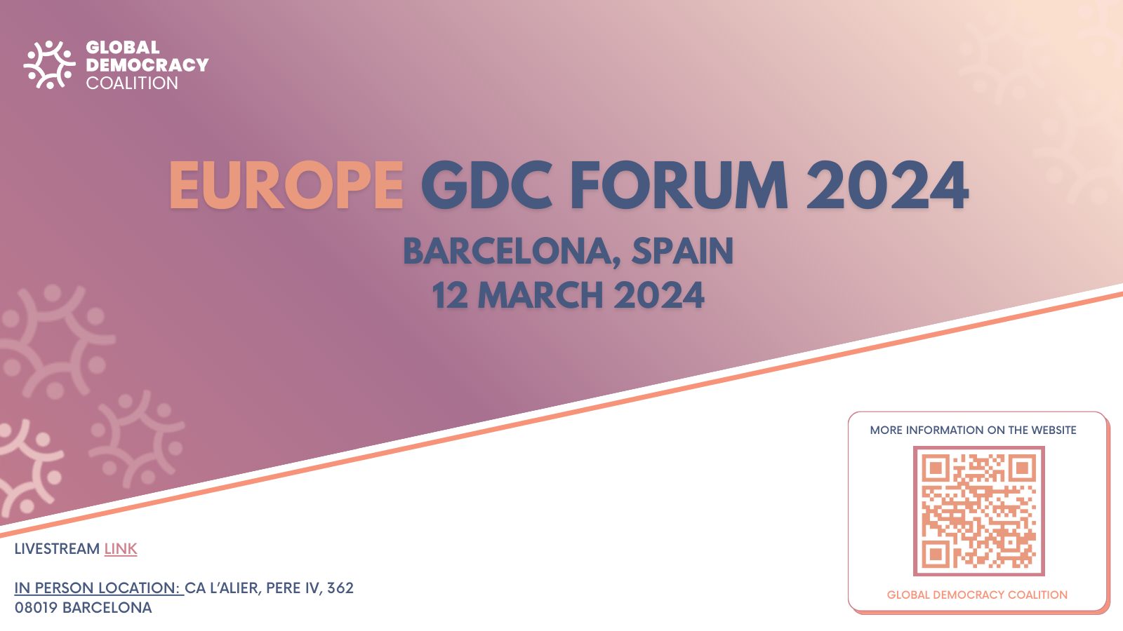 Events Global Democracy Coalition