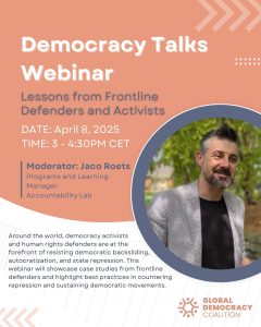Democracy Talks 2025: A Roadmap for Global Democratic Action – Global ...